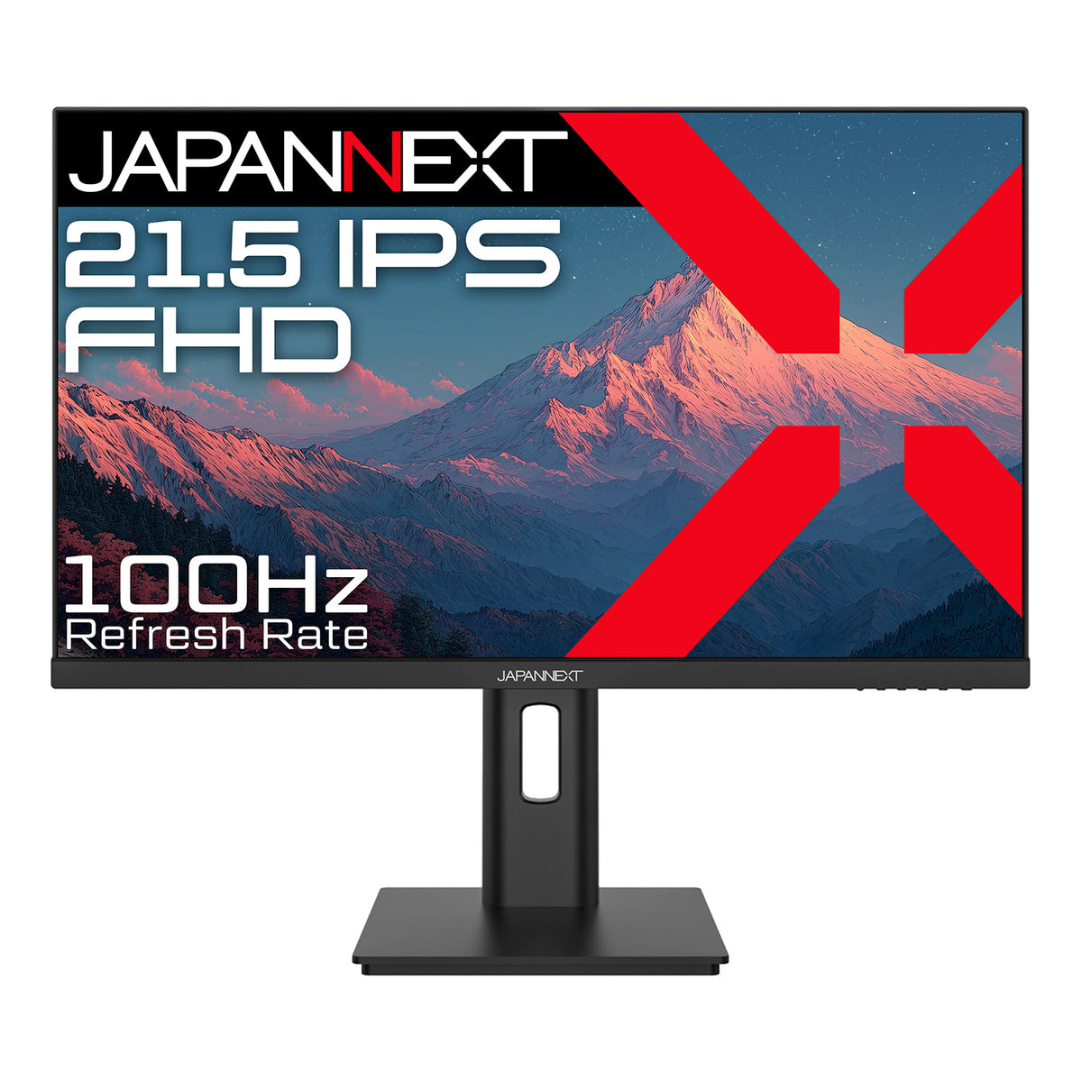 JAPANNEXT 21.5インチ IPSパネル搭載 フルHD(1920x1080)解像度 液晶モニター JN-IPS215F2-HSP HDMI VGA 高さ調整 ピボット(縦回転) 【2年保証】